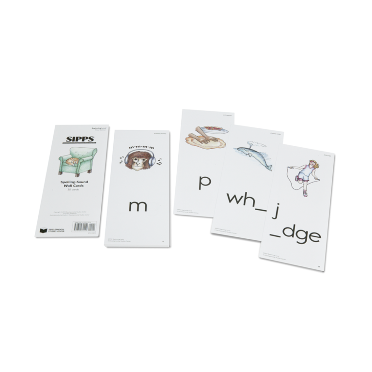 SIPPS Beginning Level, 4th Edition Spelling-Sound Wall Cards ...