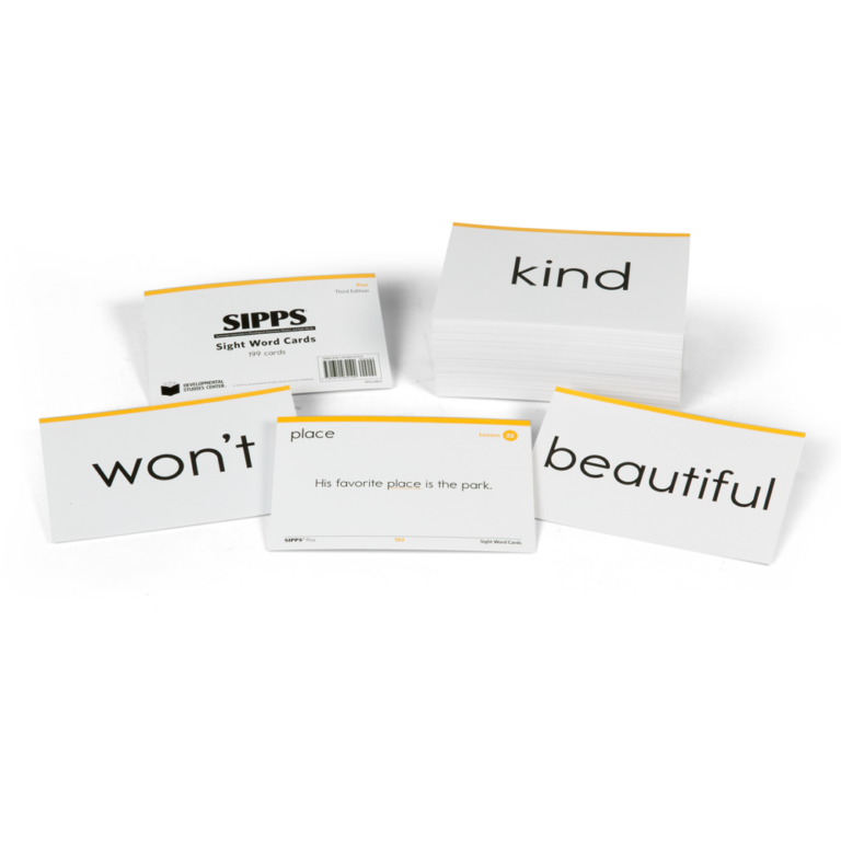SIPPS Plus, 4th Edition Handheld Sight Word Cards - Collaborative Classroom