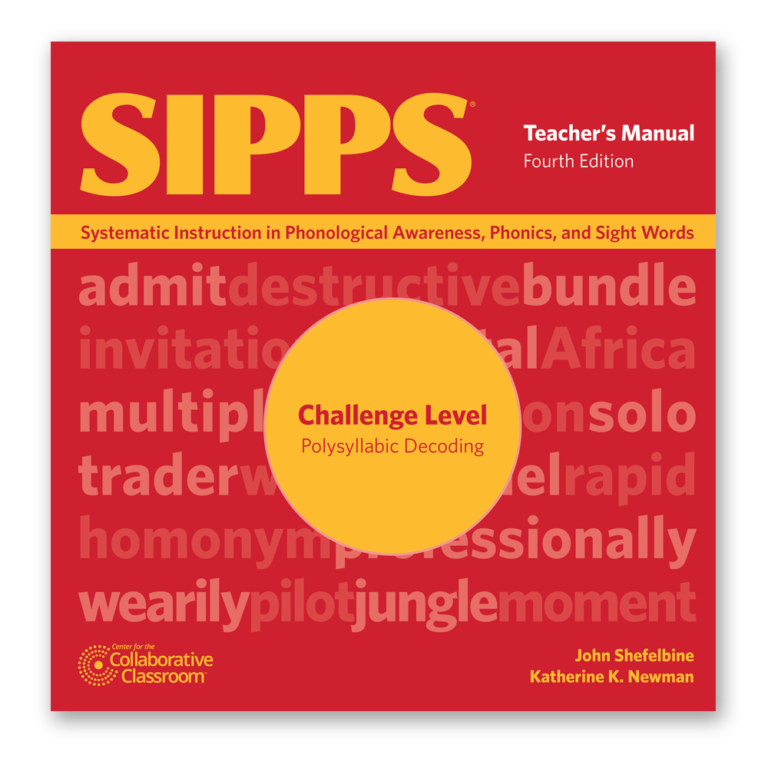 SIPPS Challenge Level, 4th Edition Teacher's Manual - Collaborative ...
