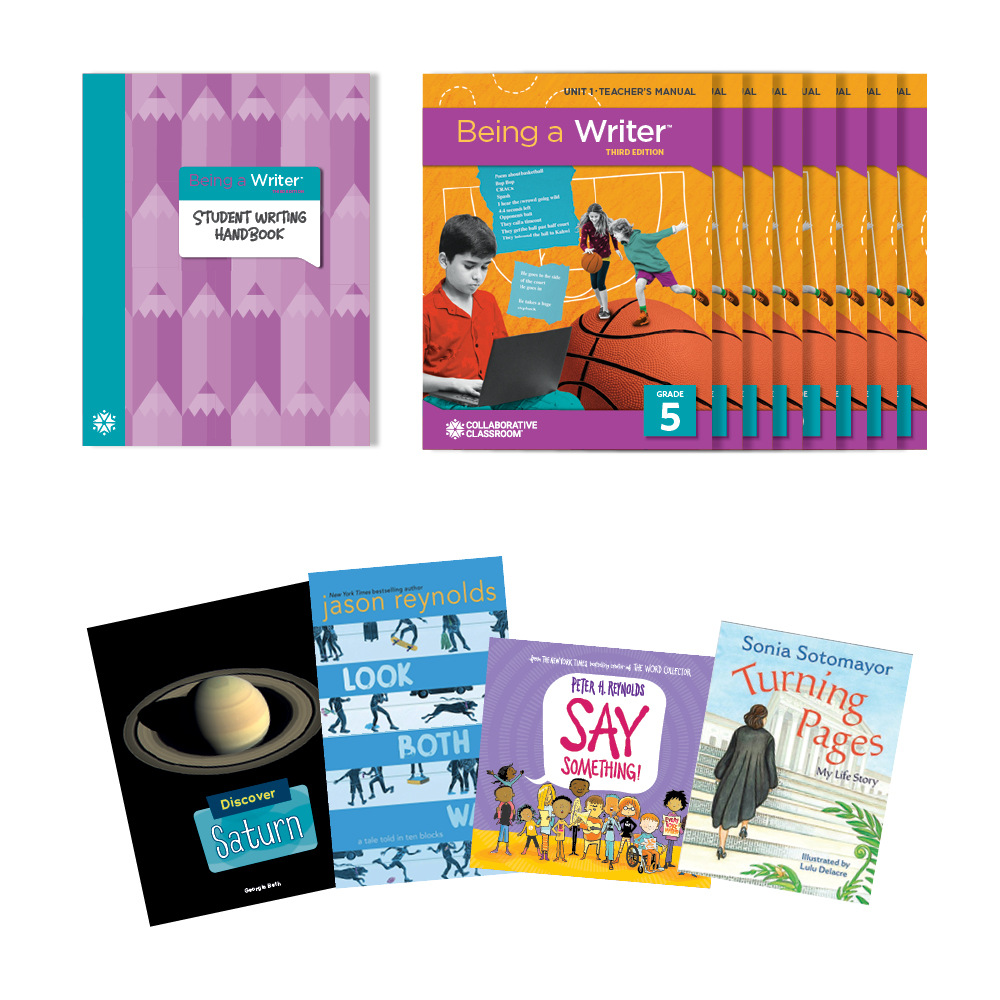 Being a Writer, 3rd Edition Classroom Package, Grade 5 - Collaborative ...